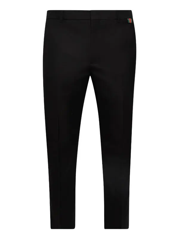 Gucci Cotton Viscose Canvas Pant - Black