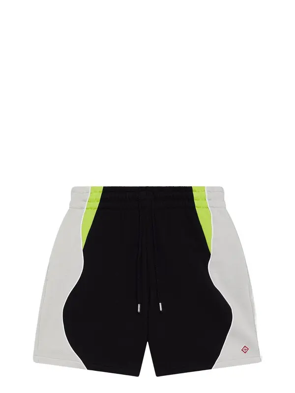 Casablanca Colourblock Sweatshort - Black