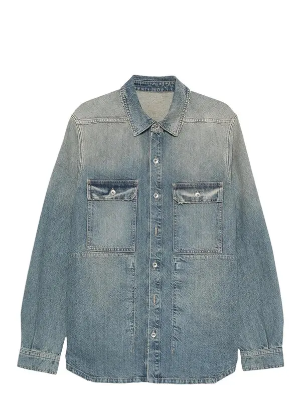 Rick Owens Denim Outershirt - Blue