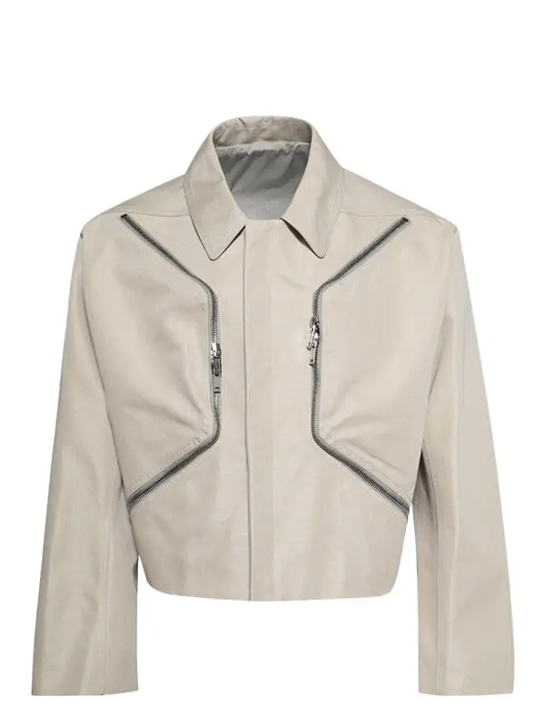 Rick Owens Blixa Mac Jacket - Tan