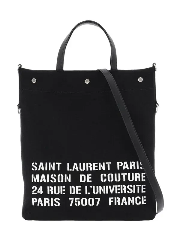 Saint Laurent North/south Universite Tote - Black