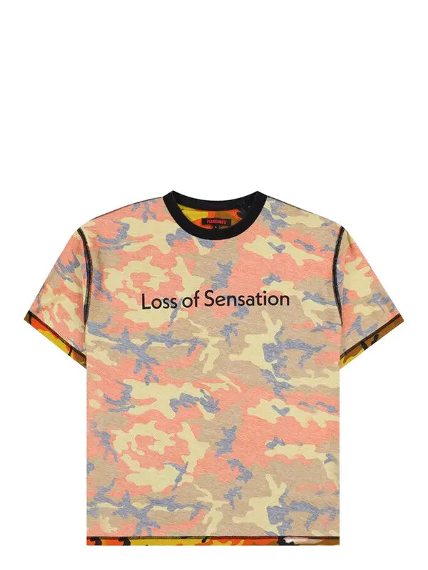 PLEASURES Sensation Camo T-shirt - Orange