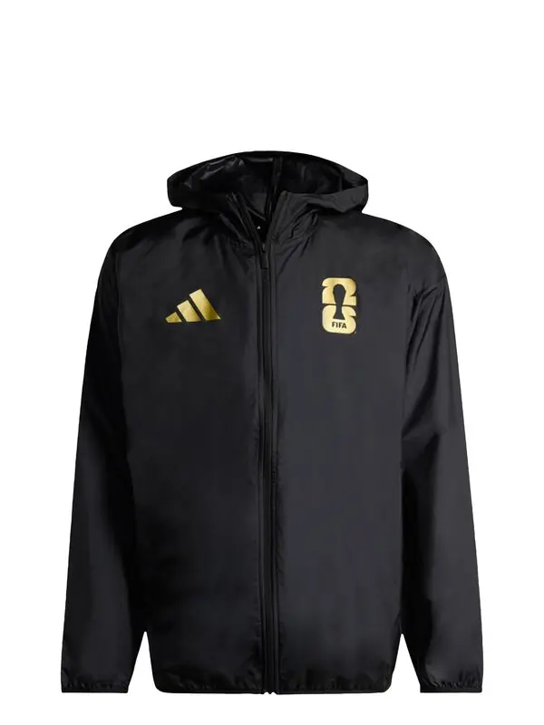 Adidas Fifa World Cup 26 Official Emblem Windbreaker - Black