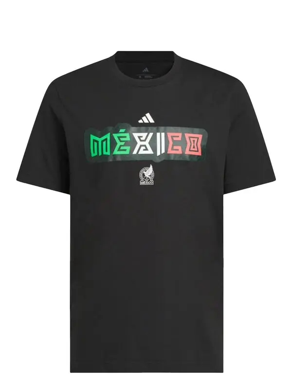 Adidas World Cup 26 Mexico Home Graphic Tee - Black