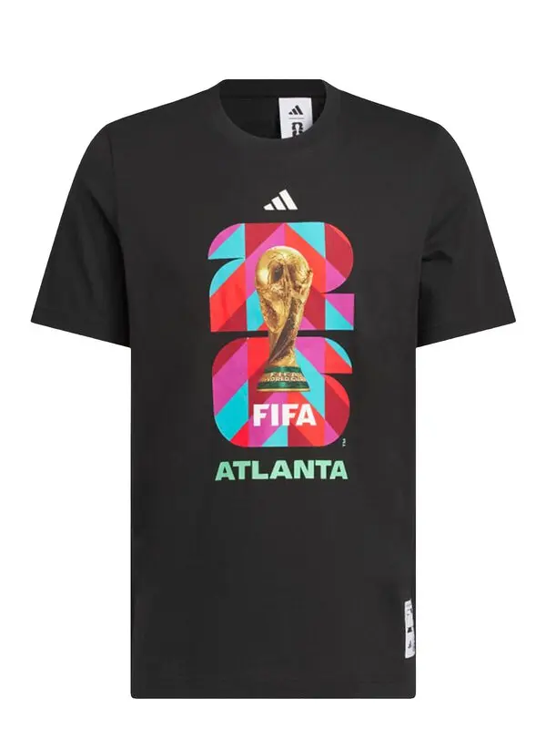 Adidas Fifa World Cup 26 Host City Atlanta Graphic T-shirt - Black