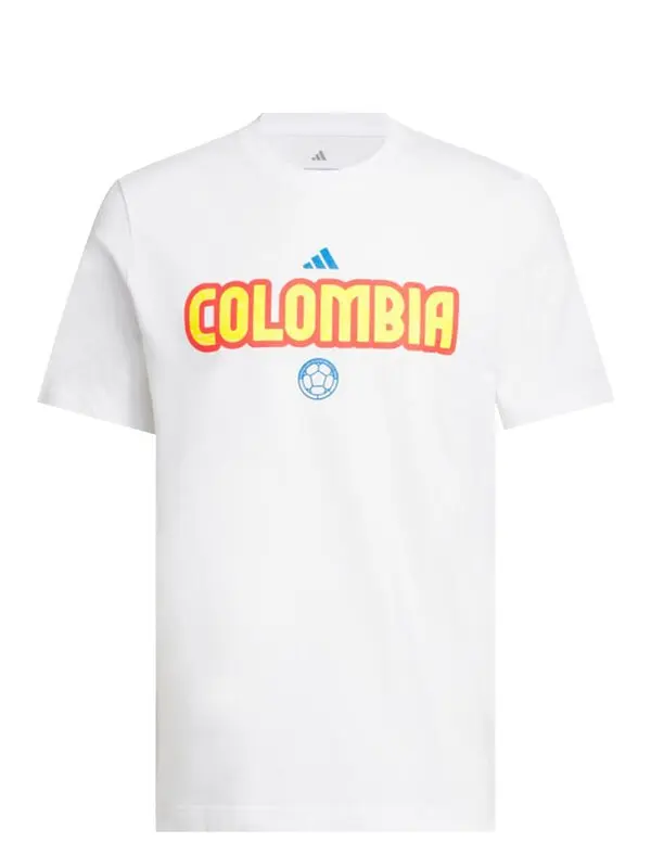 Adidas World Cup 26 Colombia Home Graphic Tee - White
