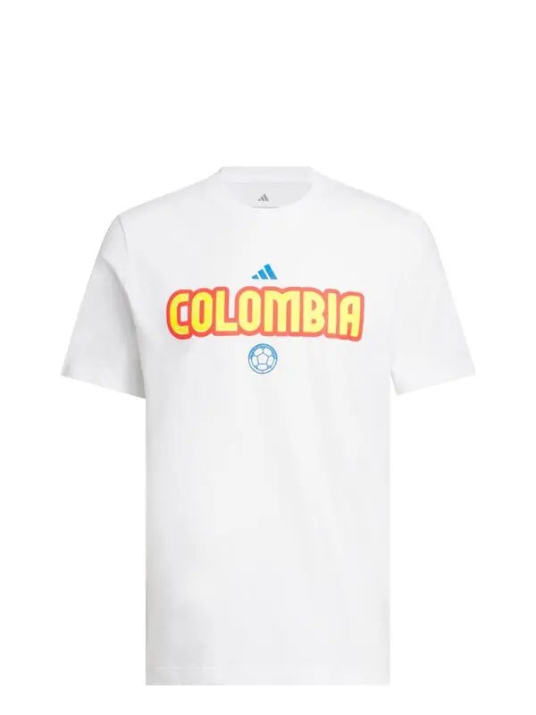 Adidas World Cup 26 Colombia Home Graphic Tee - White