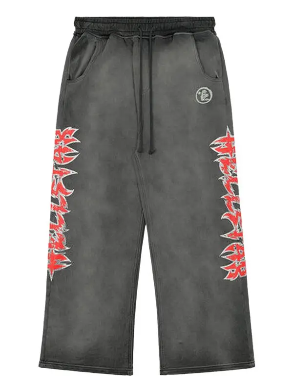 HELLSTAR Stars Shine Graffiti Sweatpants - Black