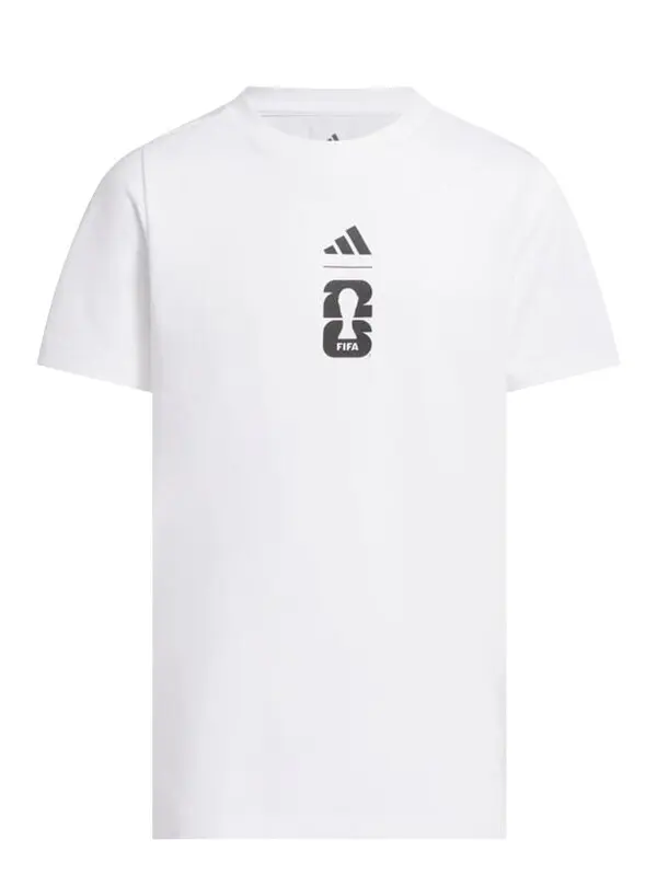 Adidas Fifa World Cup 26 Match Ball Graphic T-shirt - White