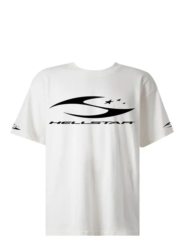 HELLSTAR Cursive Logo T-shirt - White