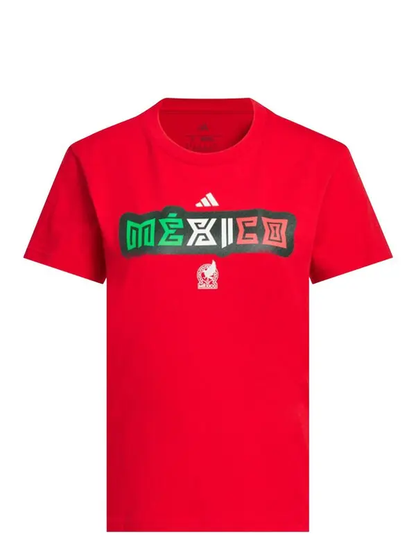 Adidas Fifa World Cup 26 Mexico Home Graphic Tee - Red