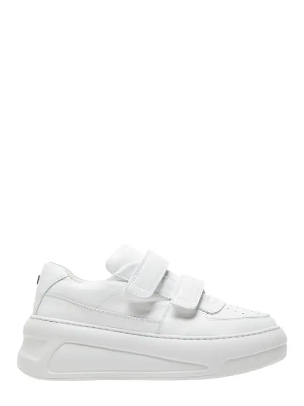 Acne Studios Platform Sneakers With Velcro Straps - White