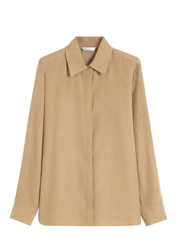 Max Mara Linen Canvas Shirt - Sand