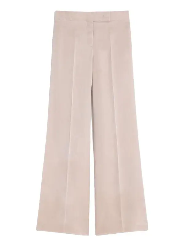 Max Mara Long Silk Trousers - Camel