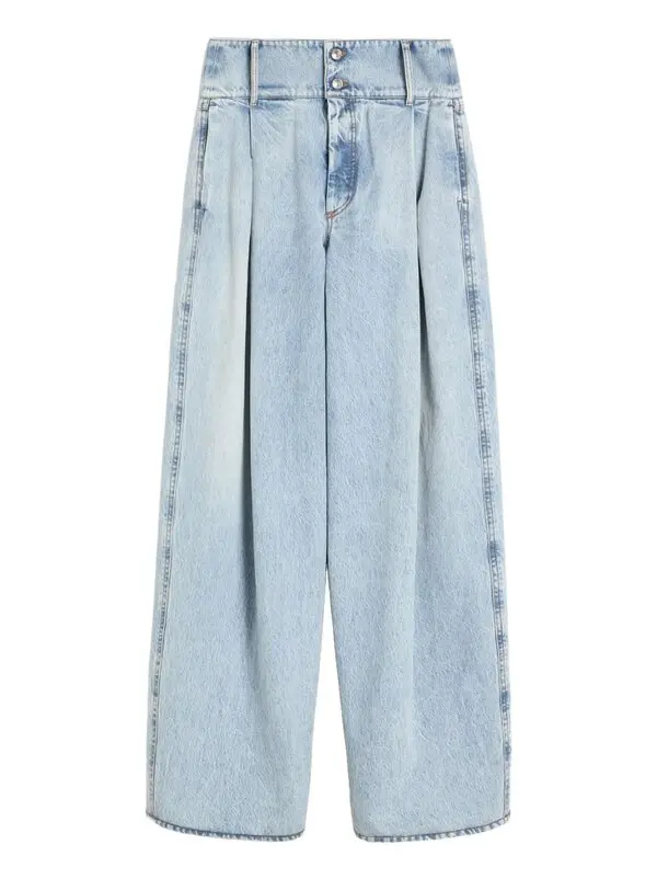 Max Mara High-waisted Baggy Jeans - Midnightblue