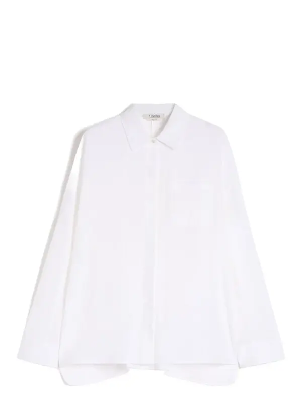 Max Mara Linen Canvas Shirt - Optical White