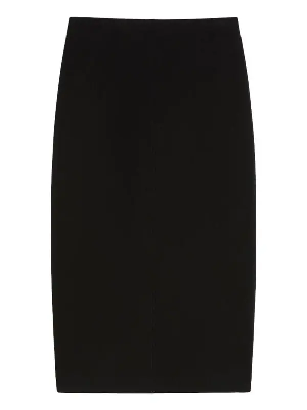 Max Mara Straight-fit Scuba Jersey Skirt - Black