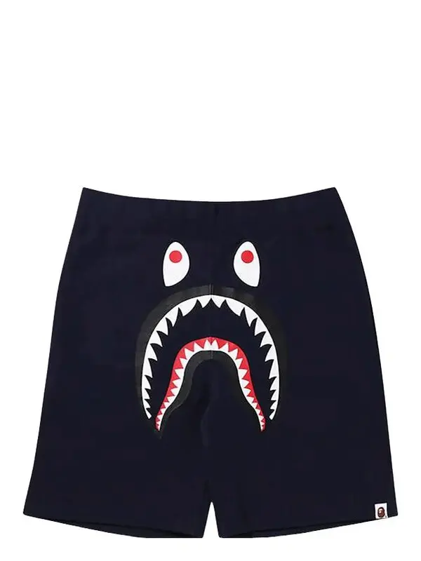 A BATHING APE Shark Sweatshorts - Black