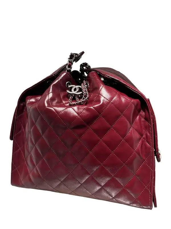 Chanel Large 25 Bag - Burgundy