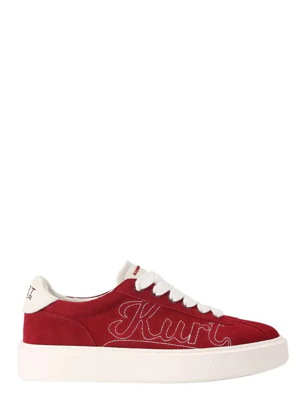 Kurt Geiger Suede Albion Retro Sneakers - Red