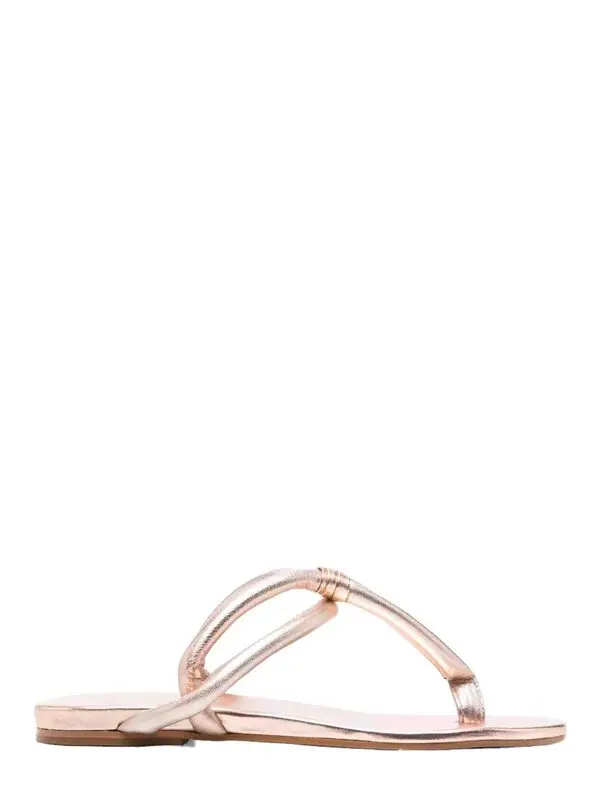 DEL CARLO Knot-detail Flat Sandals - Pink