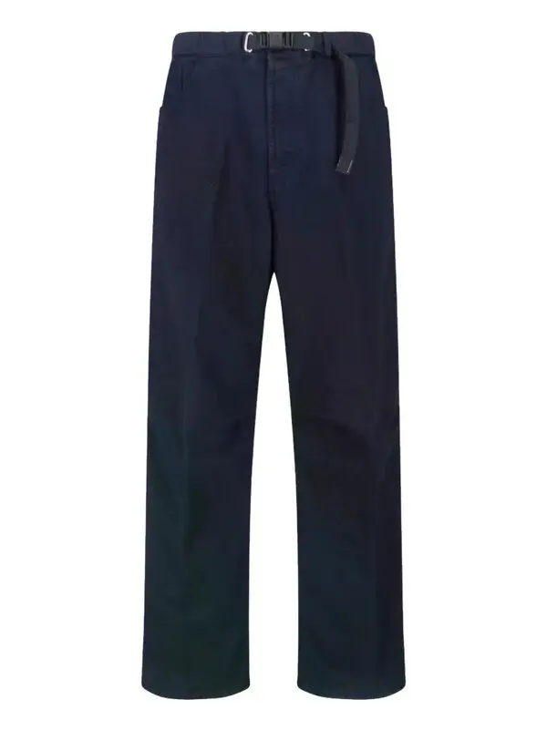 WHITE SAND Belted Trousers - Blue