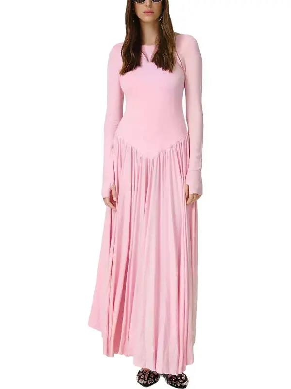 PNK Long-sleeve Maxi Dress - Pink
