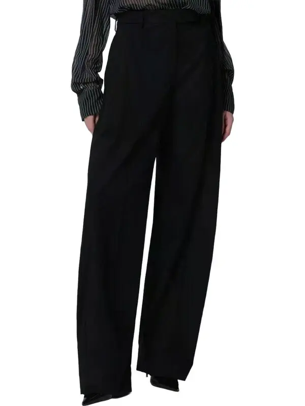 THELATEST Wide-leg Trousers - Black