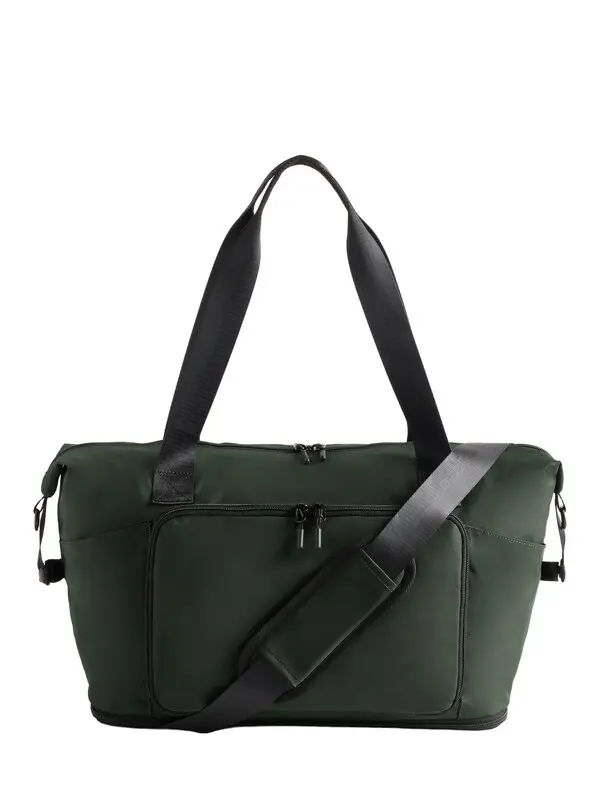 Quince Packable Expandable Travel Tote - Dark Green