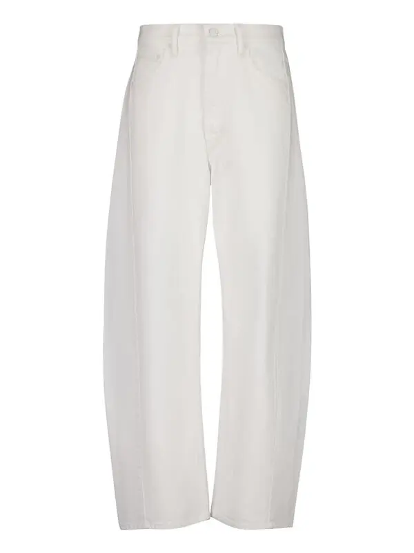 MOTHER The Full-pipe Ankle Barrel Jeans - White