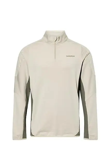 MANORS Quarter-zip Mid-layer Top - Dune
