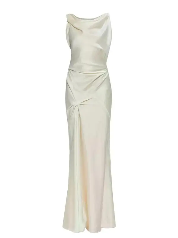 Victoria Beckham Posy Sleeveless Maxi Dress - Neutrals