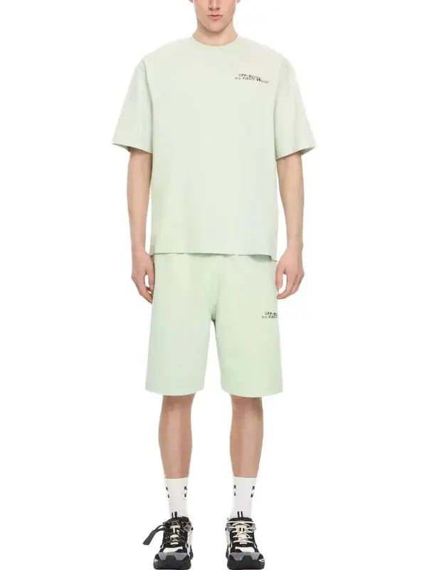 Off-White Arrow Round Neck T-shirt - Green