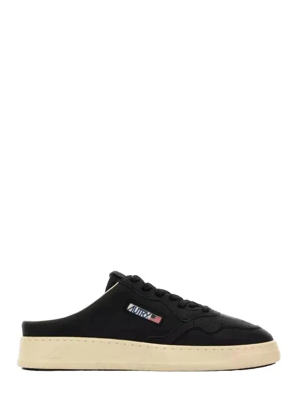 AUTRY Leather Mule Sneakers - Black
