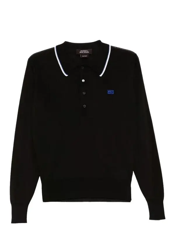 WALES BONNER X John Smedley Henry Polo Shirt - Brown