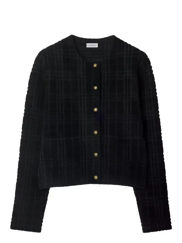 Burberry Knitted Cardigan - Black