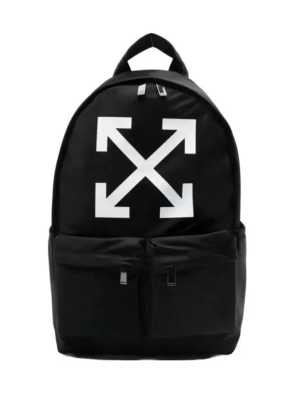 Off-White Arrow-print Nylon Backpack - Black