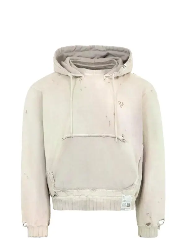 Mihara Yasuhiro Distressed Hoodie - Neutrals