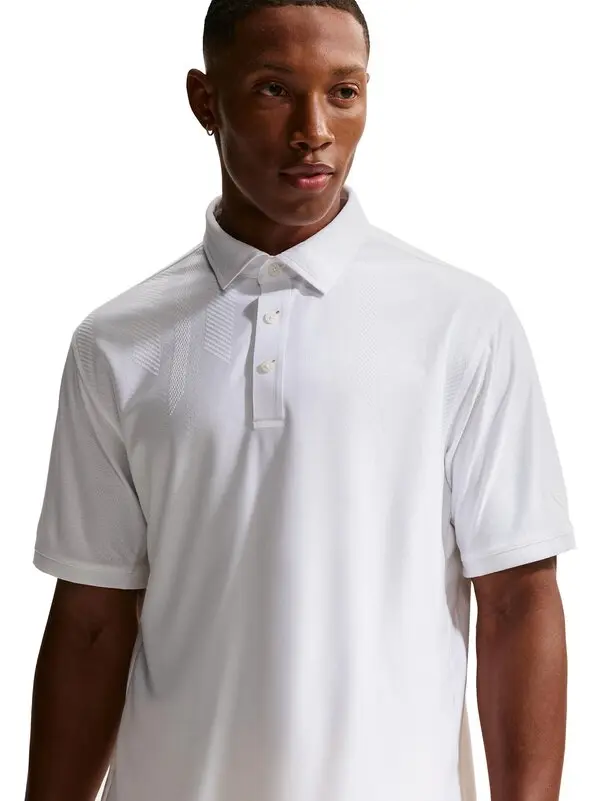 Nike Tailored Performance Dri-fit Golf Polo - White