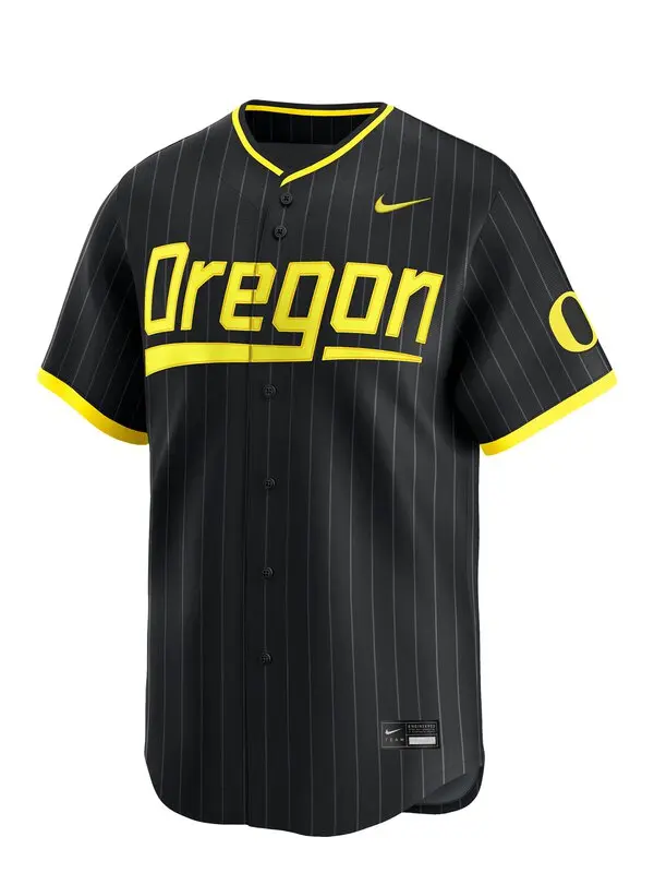 Nike Oregon College Limited Baseball Jersey - Black