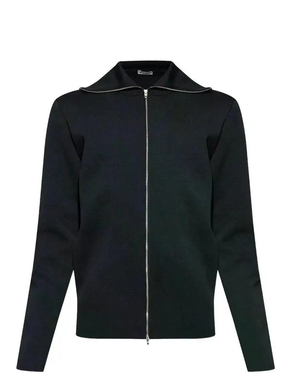 JIL SANDER Zip-up Cardigan - Black