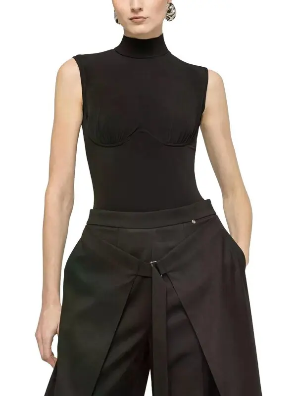 NISSA High-neck Bodysuit - Black