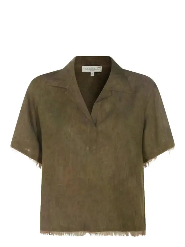 Antonelli Firenze Fringed T-shirt - Green