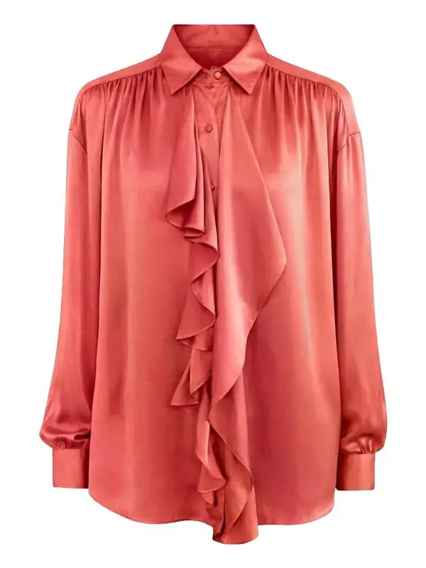 Ulla Johnson Gesture Colla Shirt - Red