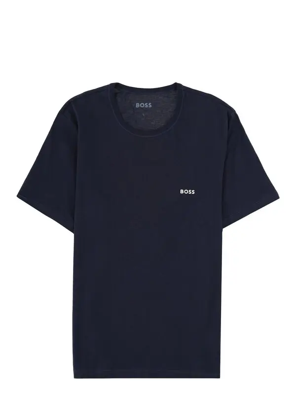 BOSS T-shirt Con Logo - Blue