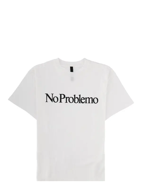 NO PROBLEMO T-shirt Con Logo - White
