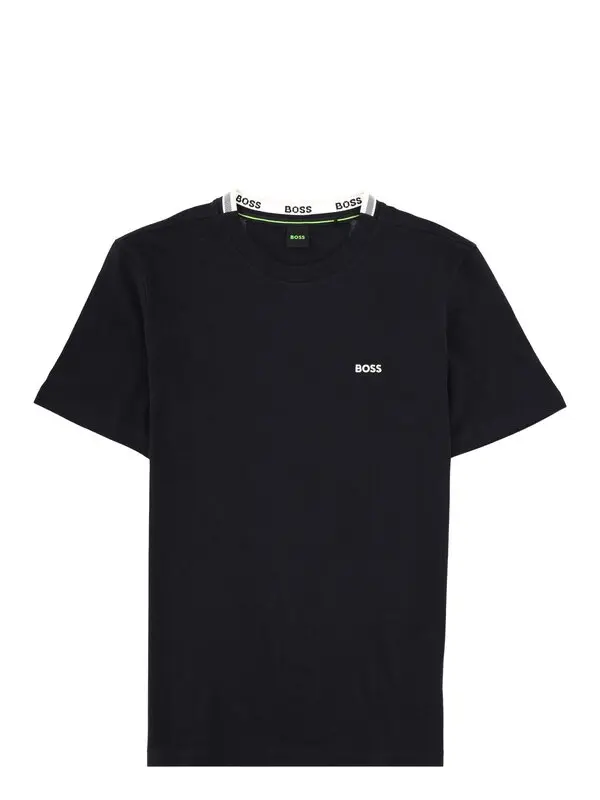 BOSS T-shirt Con Logo - Blue