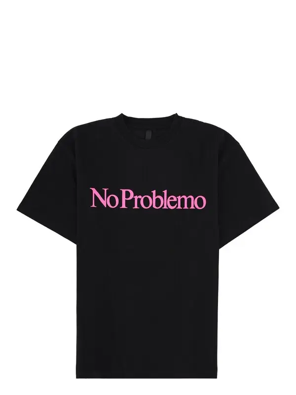 NO PROBLEMO T-shirt Con Logo - Black