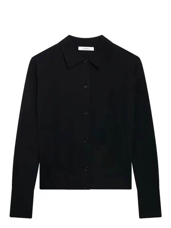 Max Mara Buttoned Collared Cardigan - Black