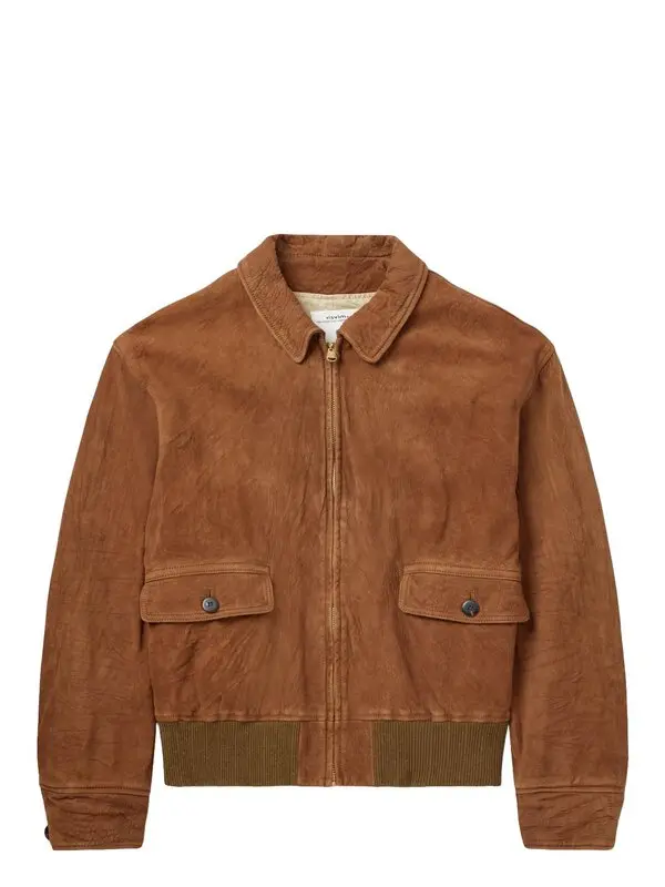 Visvim Mahon Suede Jacket - Brown